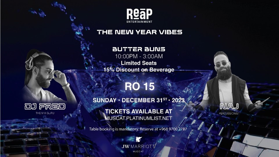 New Year Vibes in Muscat Tickets, 2024 Event - Platinumlist.net