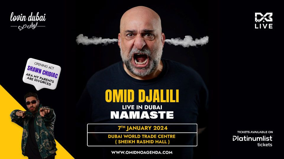 Omid Djalili - Namaste Live in Dubai at Rashid Hall, DWTC ...