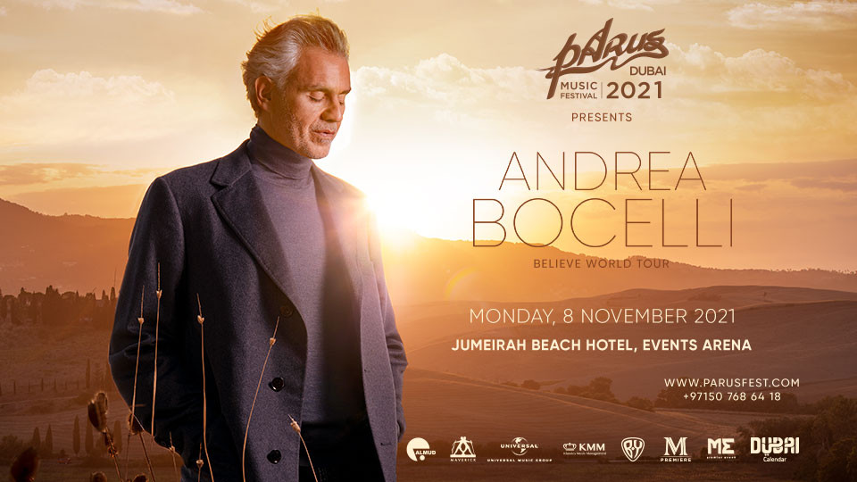 PaRus 2021: Andrea Bocelli – Believe World Tour in Dubai / Андреа ...