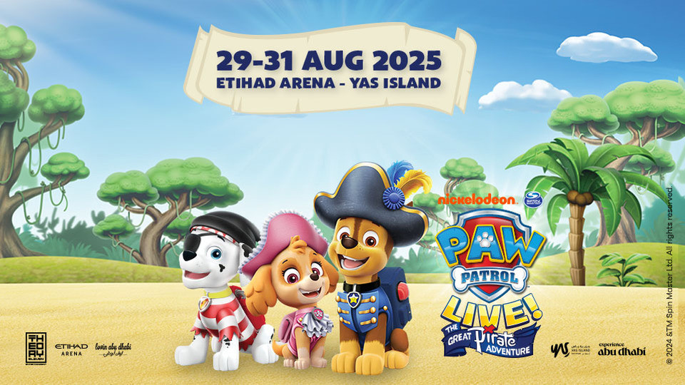 Paw Patrol Live! The Great Pirate Adventure in Abu Dhabi tickets, 2025 ...