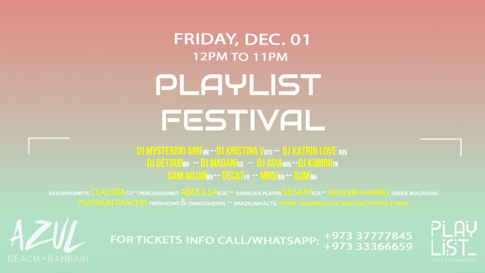 Playlist Festival - Platinumlist.net