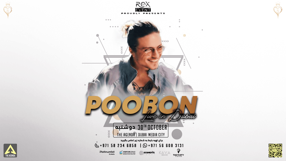Poobon in Dubai Tickets, 2023 Live Concert - Platinumlist.net