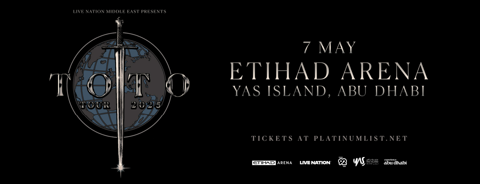 Live Nation Middle East Presents Toto Tour 2025 at Etihad Arena in Abu Dhabi - DubaiThingsToDo
