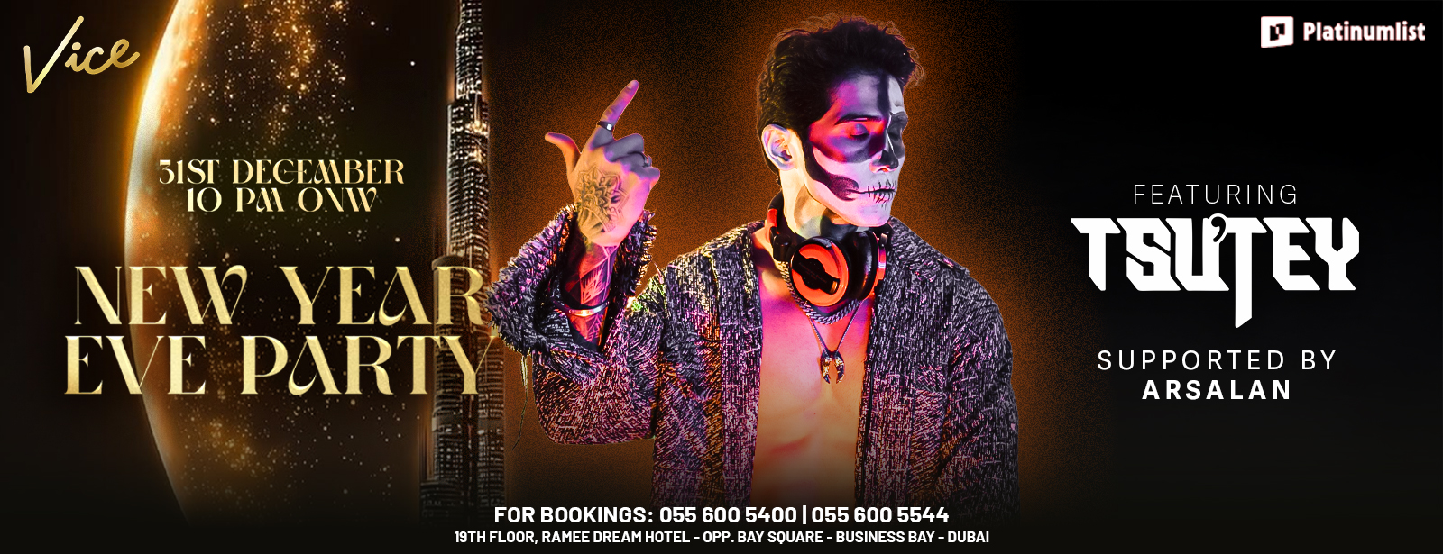 New Year's Eve Party at Vice in Dubai - DubaiThingsToDo