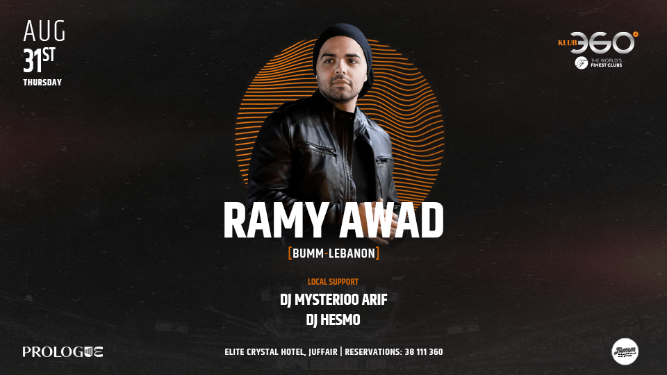 Ramy Awad in Bahrain Tickets, 2023 Night Party - Platinumlist.net
