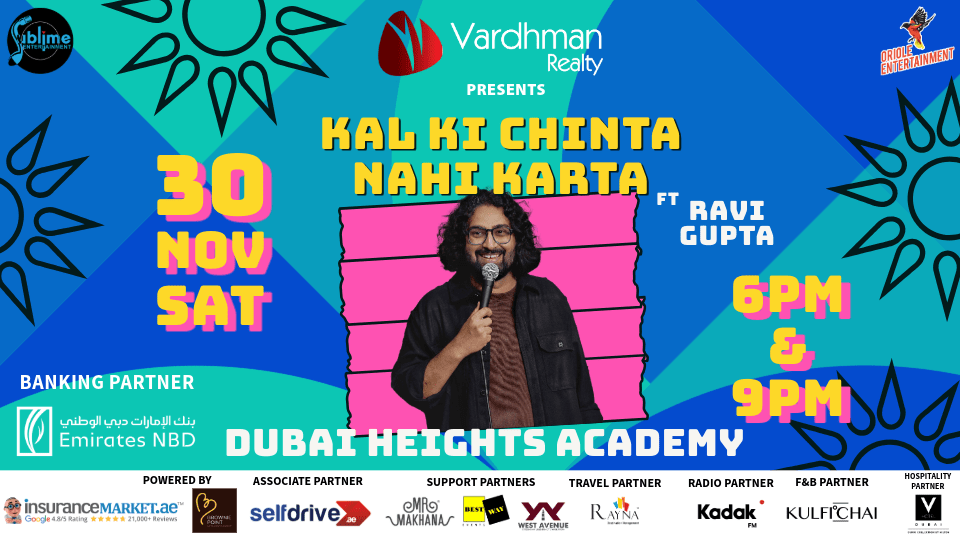 Ravi Gupta Live in Dubai Tickets, 2024 Stand Up Comedy Show ...
