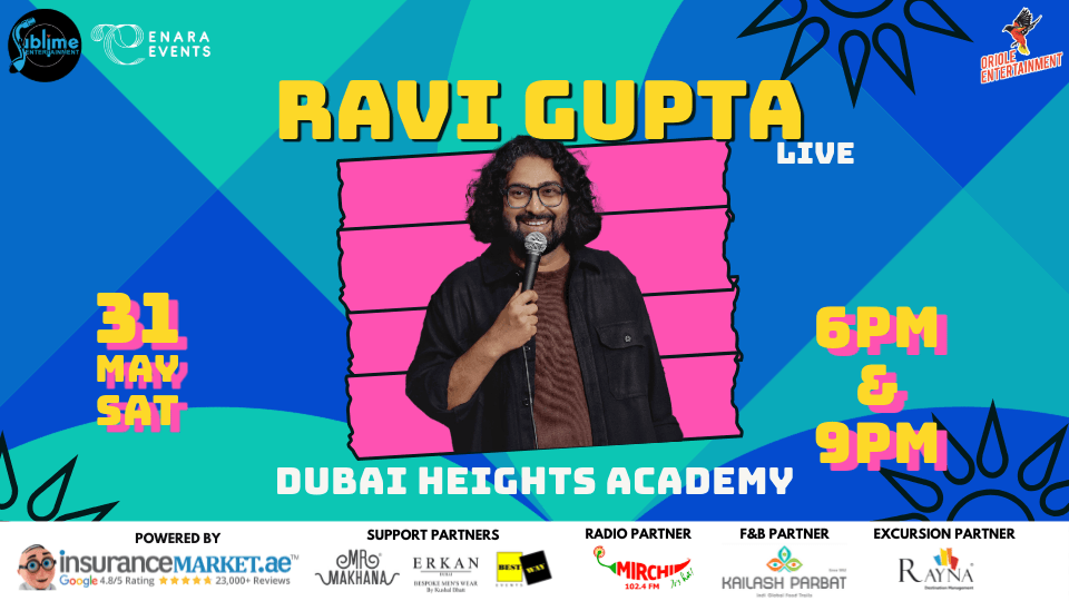 Ravi Gupta Live in Dubai tickets, 2025 Comedy Event - Platinumlist.net