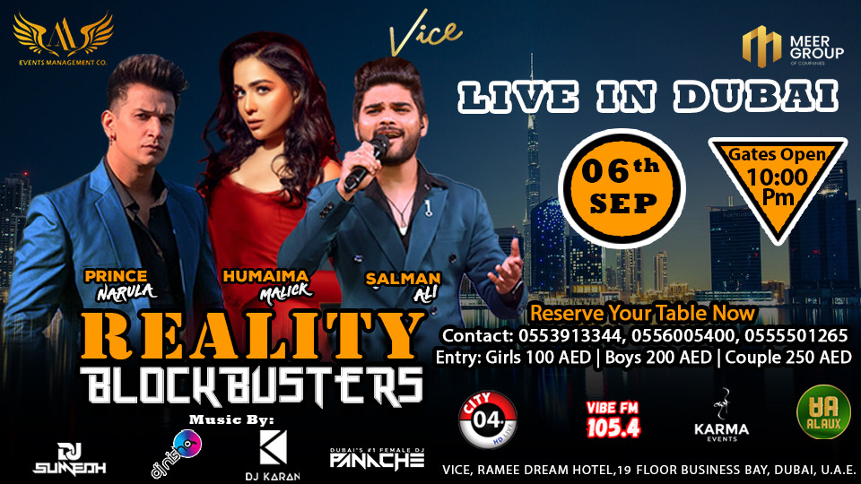 Reality Blockbusters with Salman Ali, Humaima Malick, and Prince Narula ...