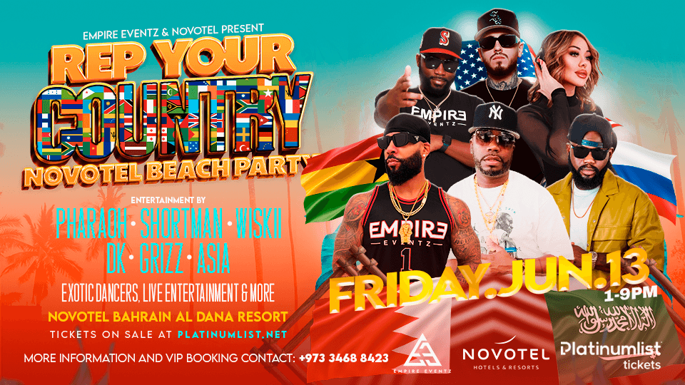 Rep Your Country - Novotel Beach Party in Manama tickets, 2025 ...