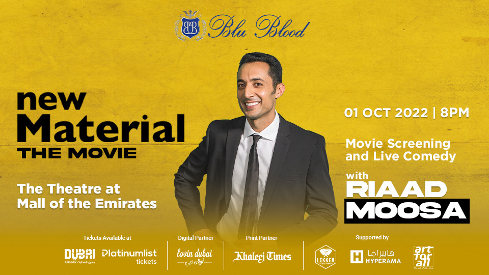 Riaad Moosa Live in Dubai Tickets, 2022 Comedy Show - Platinumlist.net