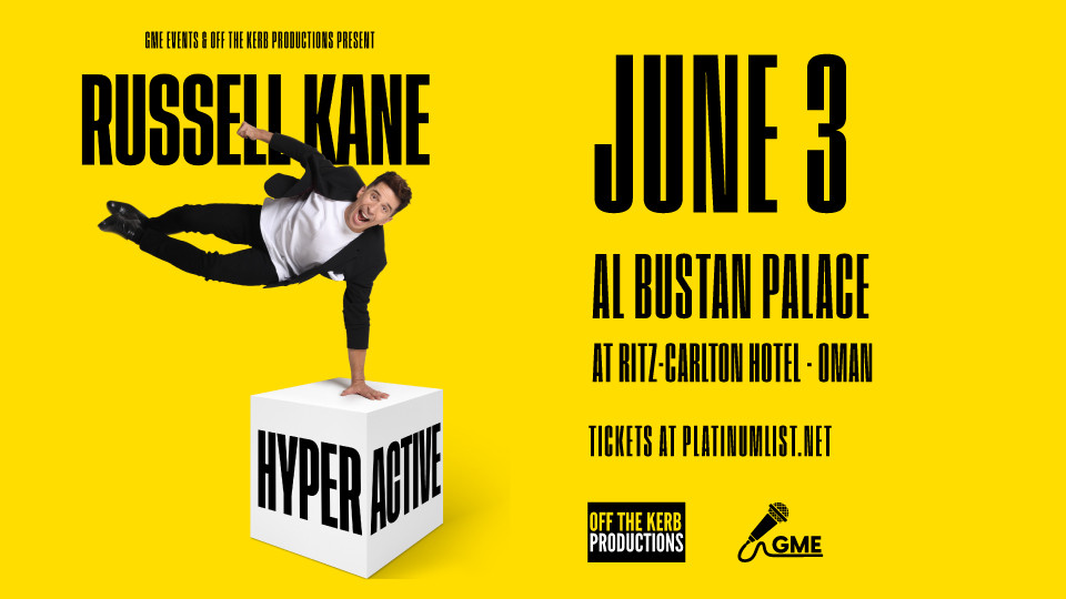 Russell Kane: HyperActive in Muscat Tickets, 2024 Comedy Show ...