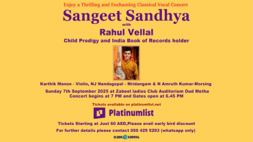 Concerts in Dubai this Weekend - Event Calendar - Platinumlist.net