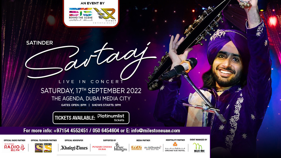 Satinder Sartaaj Concert Tickets And Tour Dates - Platinumlist.net