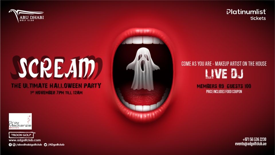 SCREAM - The Ultimate Halloween Party - Platinumlist.net