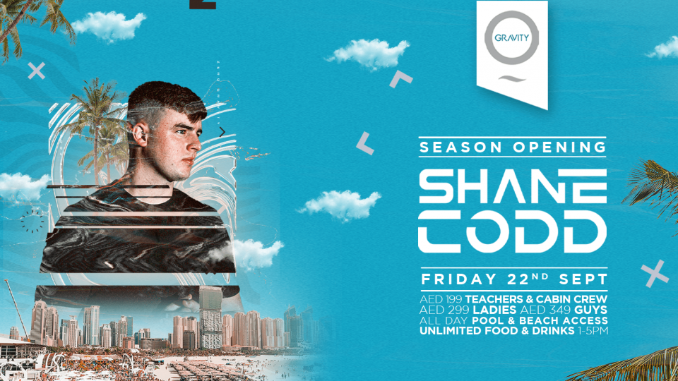 Shane Codd at Zero Gravity this Friday! - Platinumlist.net