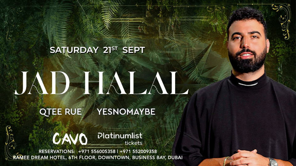 Soul of Cavo presents Jad Halal Live in Dubai Tickets, 2024 Night Party ...
