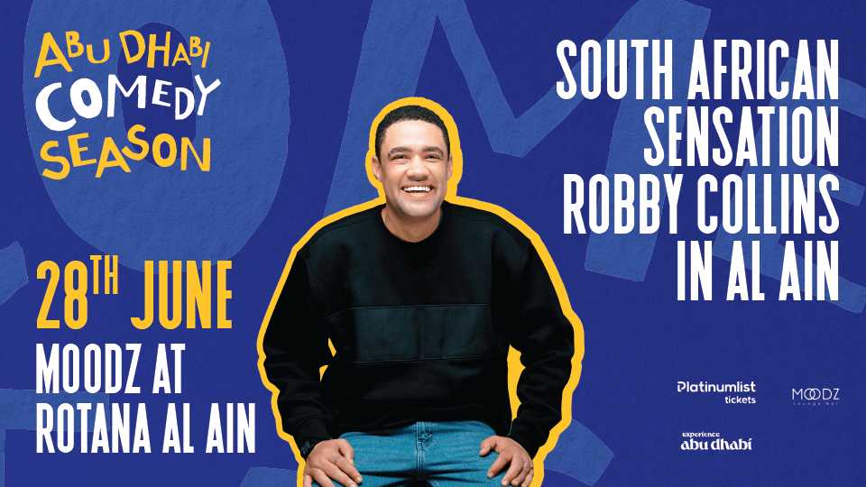 South African Sensation Robby Collins in Al Ain Tickets, 2025 Comedy ...