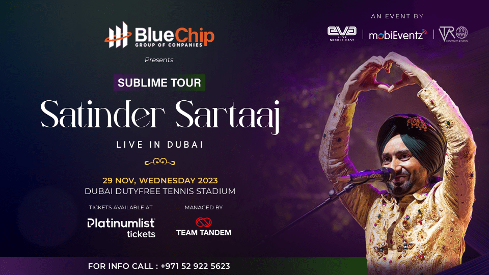 Sublime Tour By Satinder Sartaaj Live in Concert in Dubai Duty Free ...