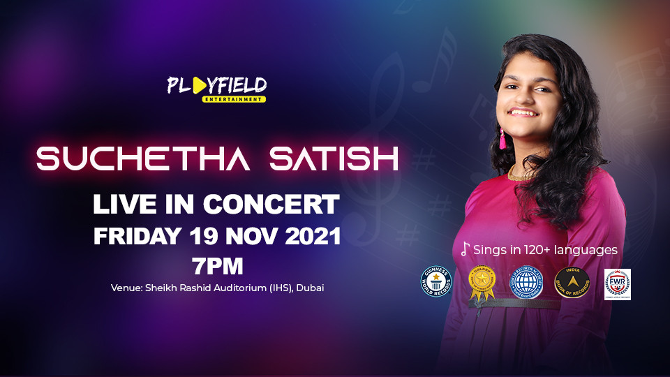 Suchetha Satish live in Concert in Dubai Tickets, 2021 Live Concert ...