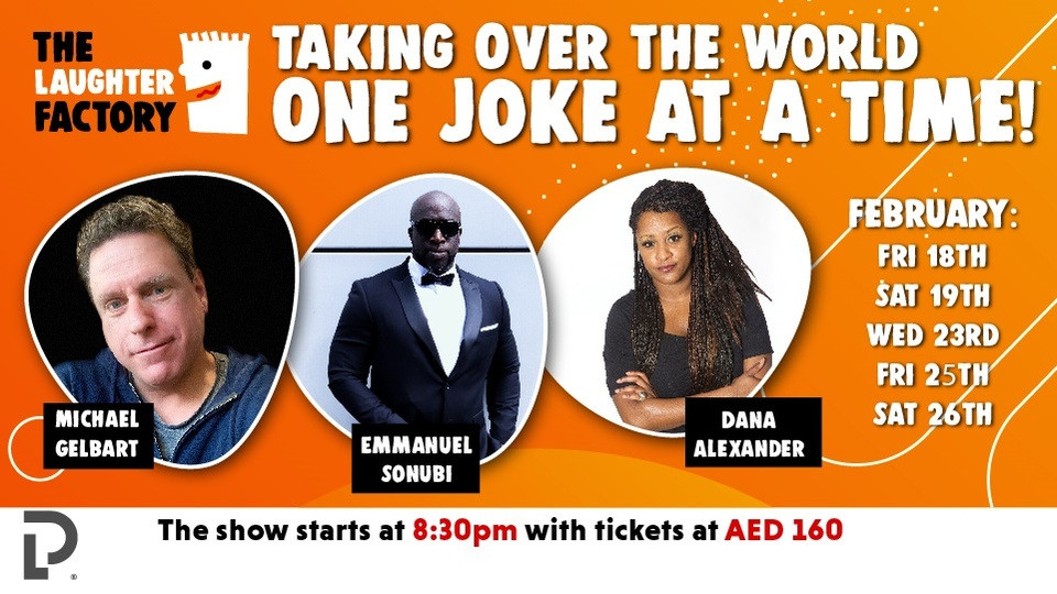 The Laughter Factory Presents Taking Over The World One Joke At A Time ...