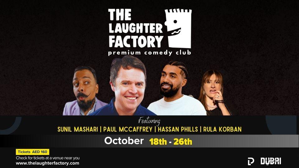 The Laughter Factory Premium Comedy Club in Dubai and Abu Dhabi Tickets ...