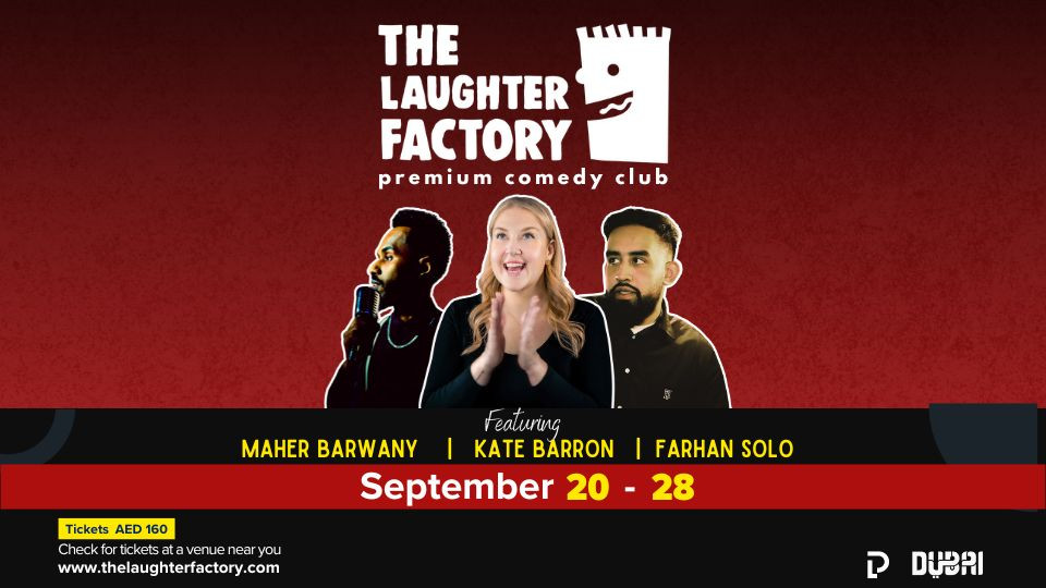The Laughter Factory Premium Comedy Club in Dubai & Abu dhabi Tickets ...