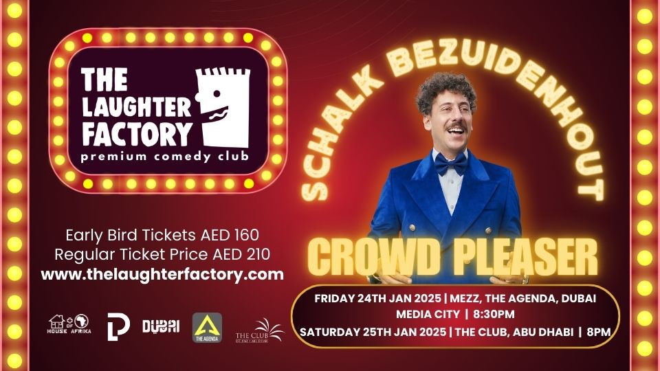 The Laughter Factory Presents Netflix Star Schalk Bezuidenhout in Dubai ...