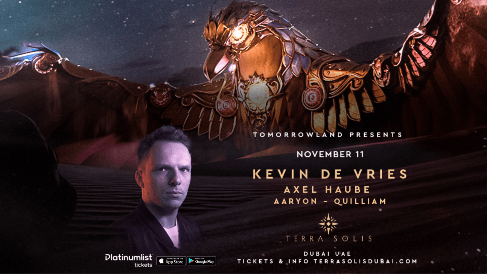 Tomorrowland presents Kevin De Vries at Terra Solis - Platinumlist.net