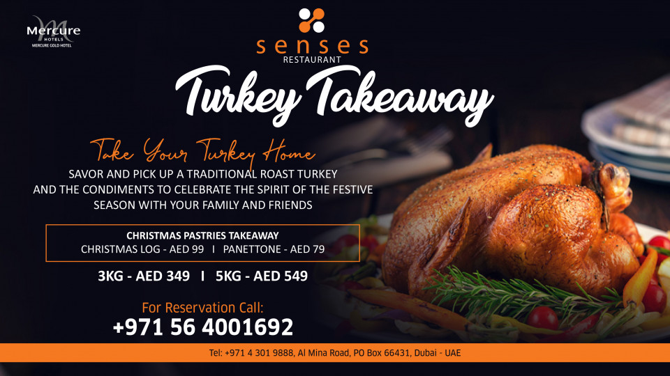 Turkey Takeaway at Mercure Gold Hotel - Platinumlist.net