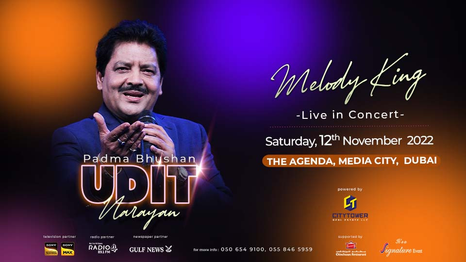 Udit Narayan in Dubai Tickets, 2022 Live Concert - Platinumlist.net