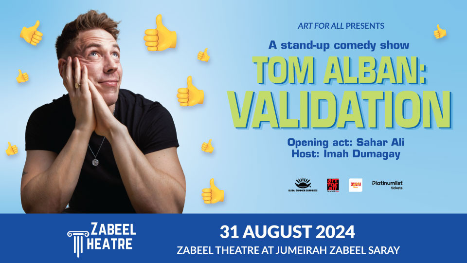 Tom Alban: Validation in Dubai Tickets, 2024 Stand Up Comedy Show ...