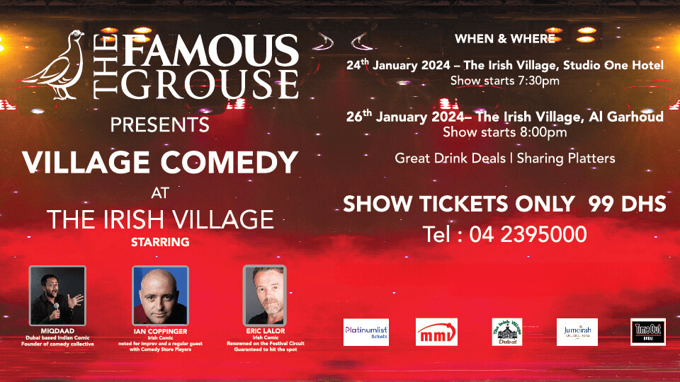Village Comedy in Dubai Tickets, 2024 Stand-up Comedy Show ...