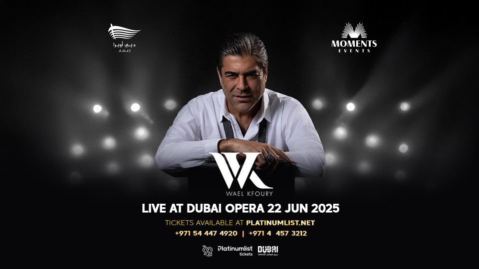 Wael Kfoury in Dubai Tickets, 2025 Live Concert - Platinumlist.net