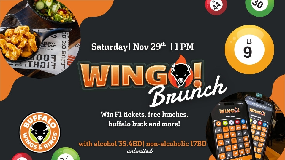 WINGO Brunch at Buffalo Wings & Rings, Bahrain in Manama Tickets, 2025 ...