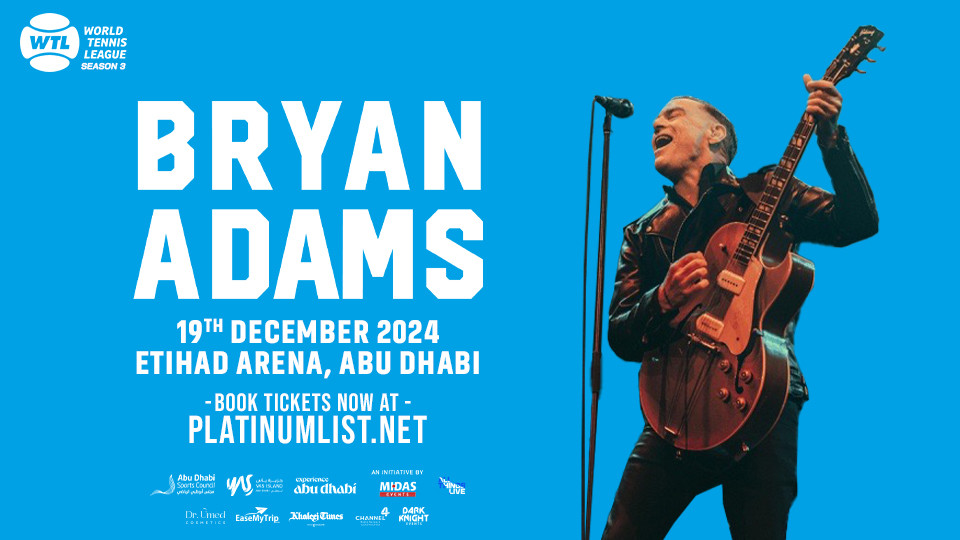 World Tennis League presents Bryan Adams in Abu Dhabi Tickets, 2024 ...